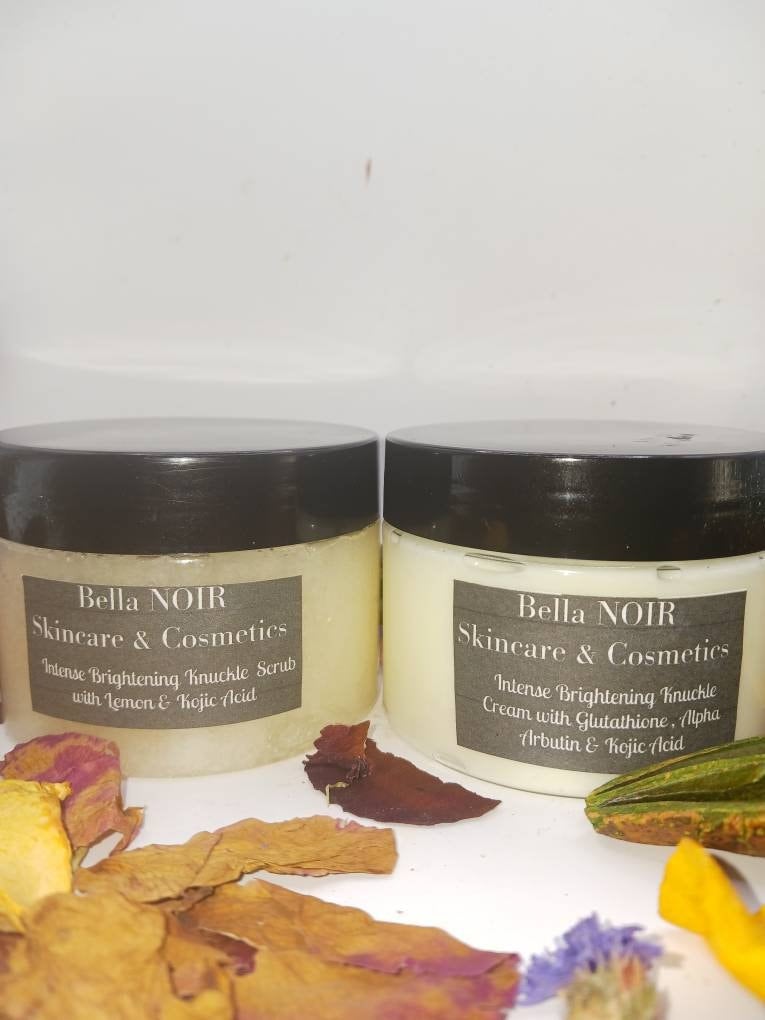 Lemon & Kojic Acid Dark Knuckle Cream and Scrub, knuckle fade cream ...