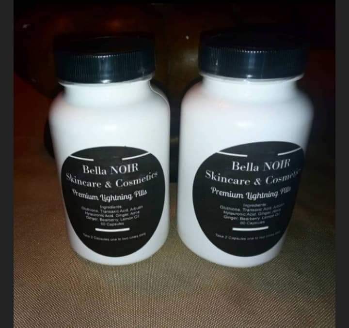 Bella Noir Organic Lightning Pills, Soap & Cream with Bonus Vitamin C ...
